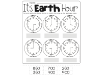 Earth Day Telling Time by Teach Simple