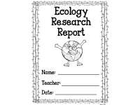 Ecology Project | Ecology Research Report by Teach Simple