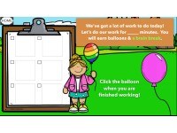 EDITABLE Digital Visual Schedules with Tokens - Balloons and Games by ...