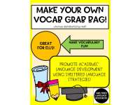 Editable Make Your Own: Vocabulary Grab Bag Game by Teach Simple