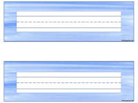 Editable Nameplates - Blue and Green Watercolor Theme by Teach Simple