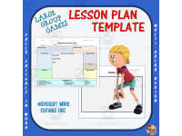 Editable PE Group Game Plan Template by Teach Simple