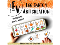 Egg Carton Artic, Speech Therapy Activities, F Articulation, V ...