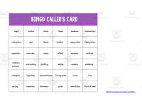 ELA Bingo Cards by Teach Simple