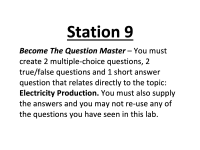 Electricity Generation – Lab Station Activity by Teach Simple