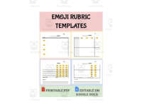 Emoji Rubric Template (Editable in Google Docs) by Teach Simple