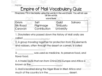 Empire of Mali Activity Pack by Teach Simple