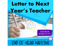 End of School Year Writing Letter to Next Year's Teacher by Teach Simple
