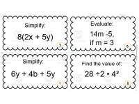 End of Year Math Review Task Cards for 6th Grade by Teach Simple