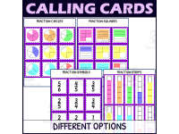 Equivalent Fractions Activity - Bingo Game - Fraction Symbols - Boards ...