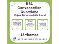 ESL Conversation Questions for Upper-Intermediate Level by Teach Simple