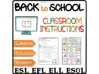 ESL EFL ELL Classroom INSTRUCTIONS Pre-intermediate vocabulary ...