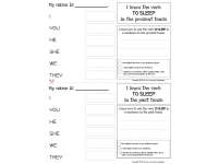 ESL Present and Past Tense - 60 Verbs - 120 Worksheets - Distance ...