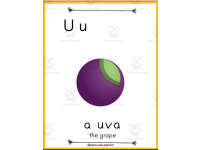 European Portuguese/ English Alphabet Letters Posters - Letra U by ...
