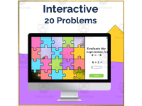Evaluating Algebraic Expressions Jigsaw Puzzle by Teach Simple