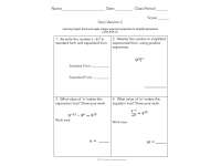 Exponent Rules & Laws Quiz - Multiple Versions by Teach Simple