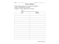 Fact and Opinion Lined Graphic Organizer by Teach Simple
