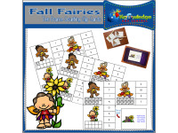 Fall Fairies Ten Frame Counting Clip Cards - EBOOK by Teach Simple