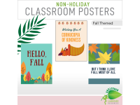 Fall Themed Classroom Decor Posters by Teach Simple