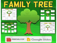 Family Tree Graphic Organizer Template (Editable in Google Slides) by ...