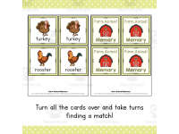 Farm Animals Memory Game by Teach Simple