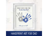Father's Day Gift for Dad, DIY Handprint Craft, Take Home Card ...