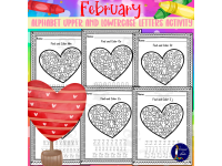 February Alphabet Upper and Lowercase Letter Activity by Teach Simple