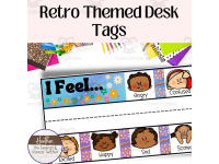 Feelings and Emotions SEL Themed Desk Name Tags by Teach Simple