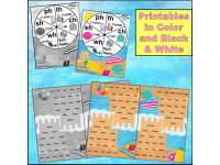File Folder Game: At the Beach | Beginning Consonant Digraphs by Teach ...