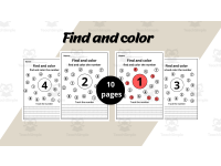 find and color Worksheets for kids. by Teach Simple