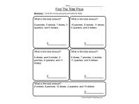 Find the Total Amount Worksheet by Teach Simple