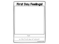 First Day Feelings - Class Book by Teach Simple