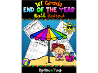 First Grade End of the Year Math Review Bundle by Teach Simple