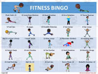 Fitness Bingo by Teach Simple