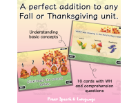 Five Little Turkeys, BOOM Cards Speech Therapy, Thanksgiving, WH ...