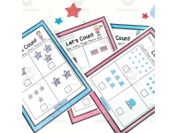 Fourth Of July Kindergarten Math Worksheets Counting How Many 1-20 by ...