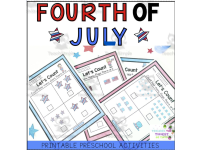 Fourth Of July Kindergarten Math Worksheets Counting How Many 1-20 by ...