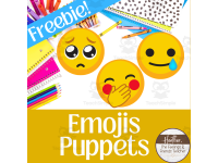 Free Printable EMOJI Puppets for Emotion Identification Activities by ...