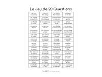 French 20 questions games - Small group or whole class no prep ...
