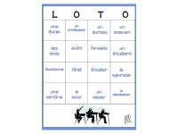 French: Back to School - BINGO Game by Teach Simple