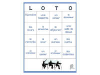 French: Back to School - BINGO Game by Teach Simple