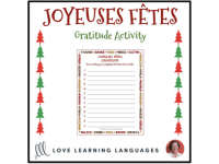 French Christmas / Noël Gratitude Activity - No prep printable by Teach ...