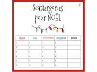 French Christmas Scattergories Game by Teach Simple