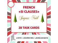 French: Christmas Task Cards - Si Clauses by Teach Simple