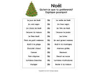 French Christmas Theme - This or That Activity - Noël - No prep ...