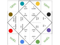 French: Christmas Vocabulary - Fortune Tellers by Teach Simple