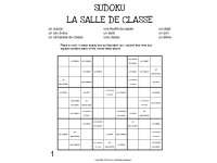 French Classroom Vocabulary - L'École - Sudoku Puzzles by Teach Simple