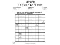 French Classroom Vocabulary - L'École - Sudoku Puzzles by Teach Simple