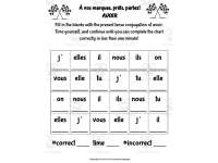 French: Conjugation Activities - AVOIR Present Tense by Teach Simple