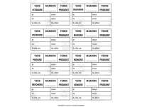 French: Conjugation Tables: Regular RE Verbs - Present by Teach Simple